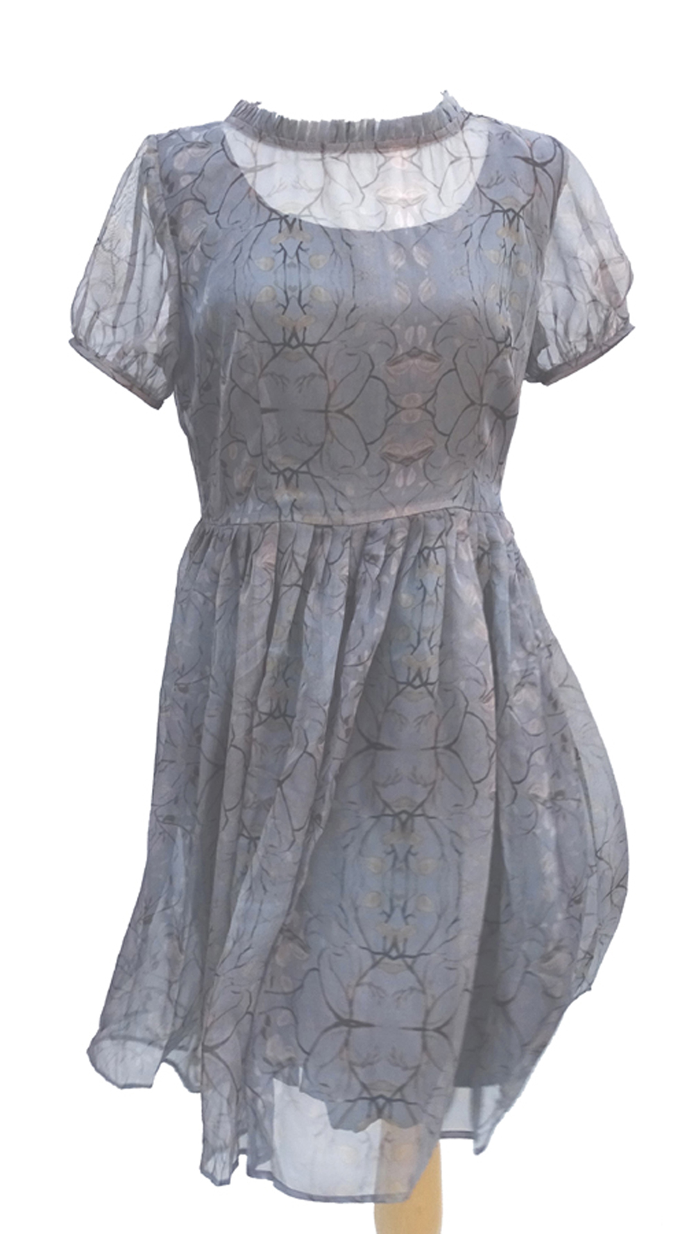 designer's art dress, print dress, Artist's dress design | Connie Luisa